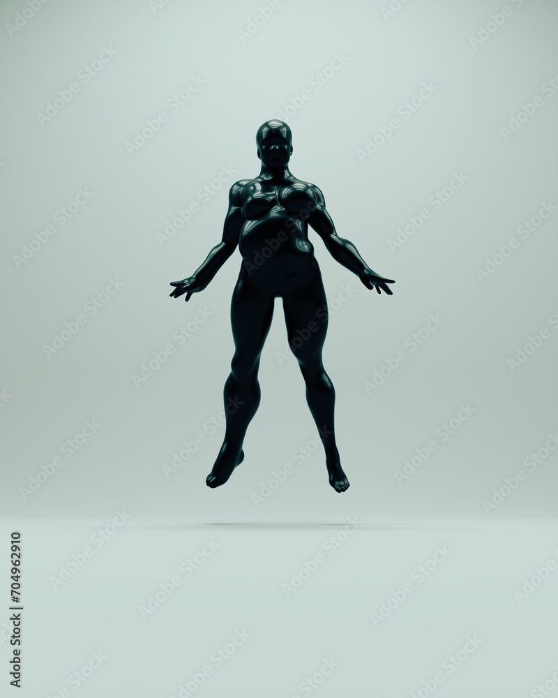 Black female abstract voluptuous sculpture mysterious paranormal figure ...