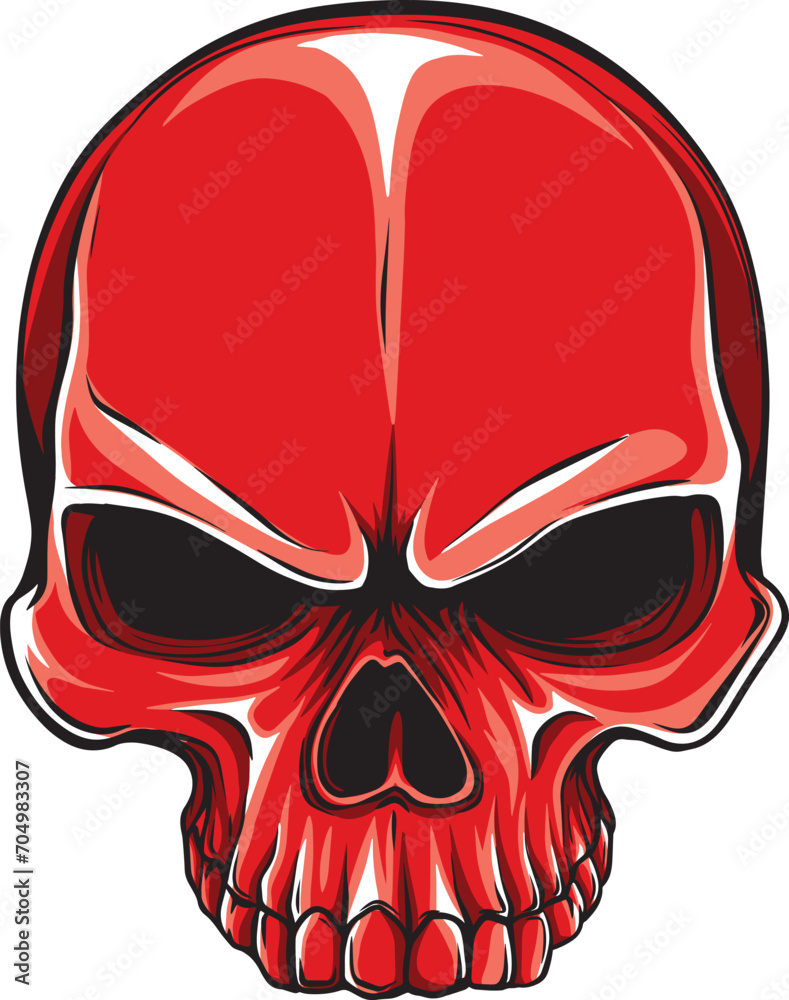 Top quality emoticon. Skull face emoji isolated, dead emoticon face ...