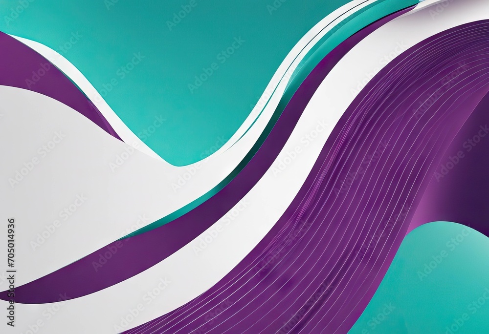Turquoise purple draped net on wavy subtle curves Abstract vector ...