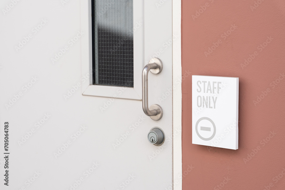 Staff Only Room. Staff only signs. staff only door signs outside. Staff ...