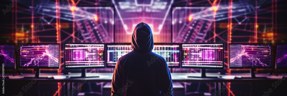 Cybersecurity Vulnerability. Log4J, Hacker and Malware Concept in the ...