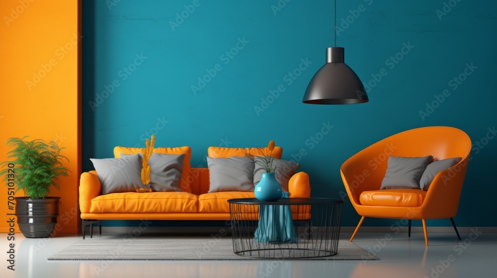 Fusion of contrasting colors forming an eye catching and visually ...