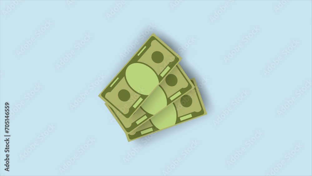 Huge packs of paper money. Bundle with cash bills. Keeping money in ...