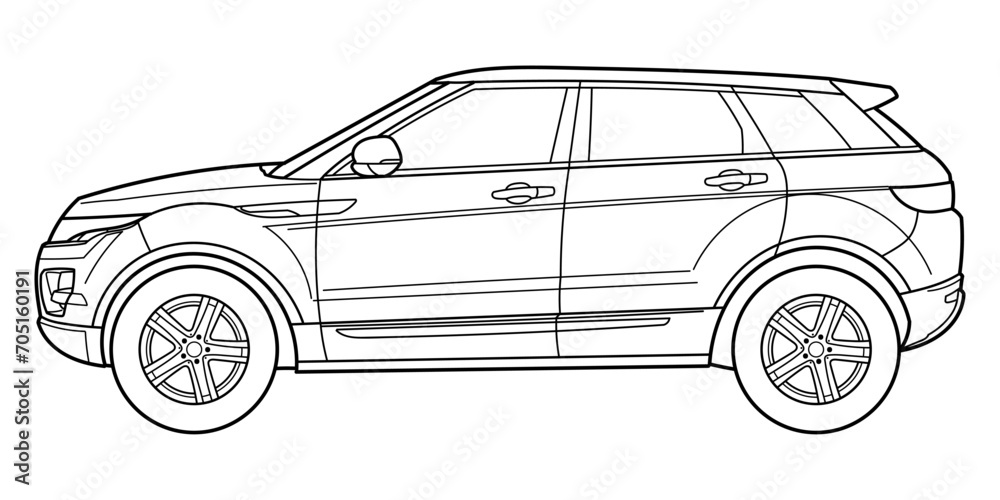 Ivano-Frankivsk, Ukraine - 24 November 2023: Outline drawing of a Land ...
