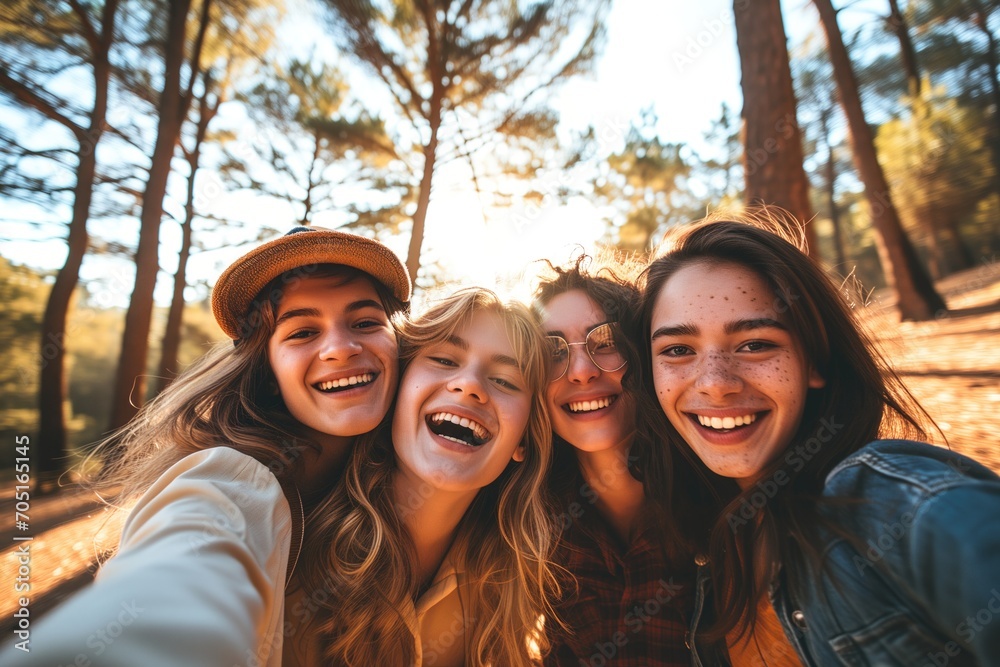 Friends Create Memorable Moments, Capturing Joy In A Selfie Friends ...