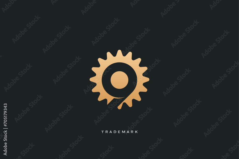 number 9 nine vector logo concept design Stock Vector | Adobe Stock