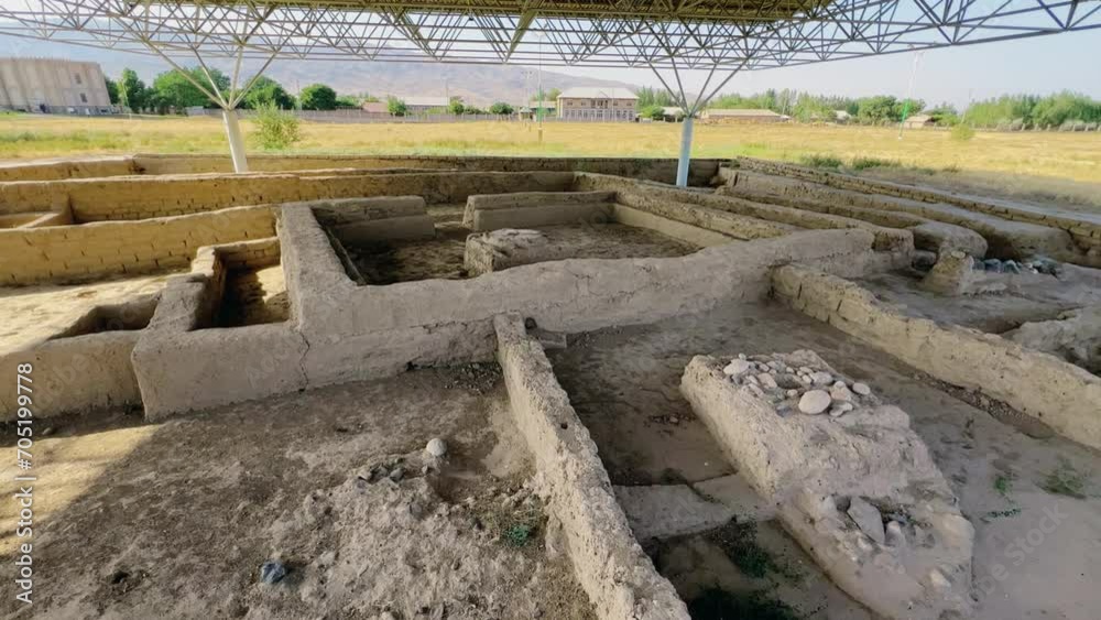 Video Stock The ancient city of Sarazm in Tajikistan. The oldest ...