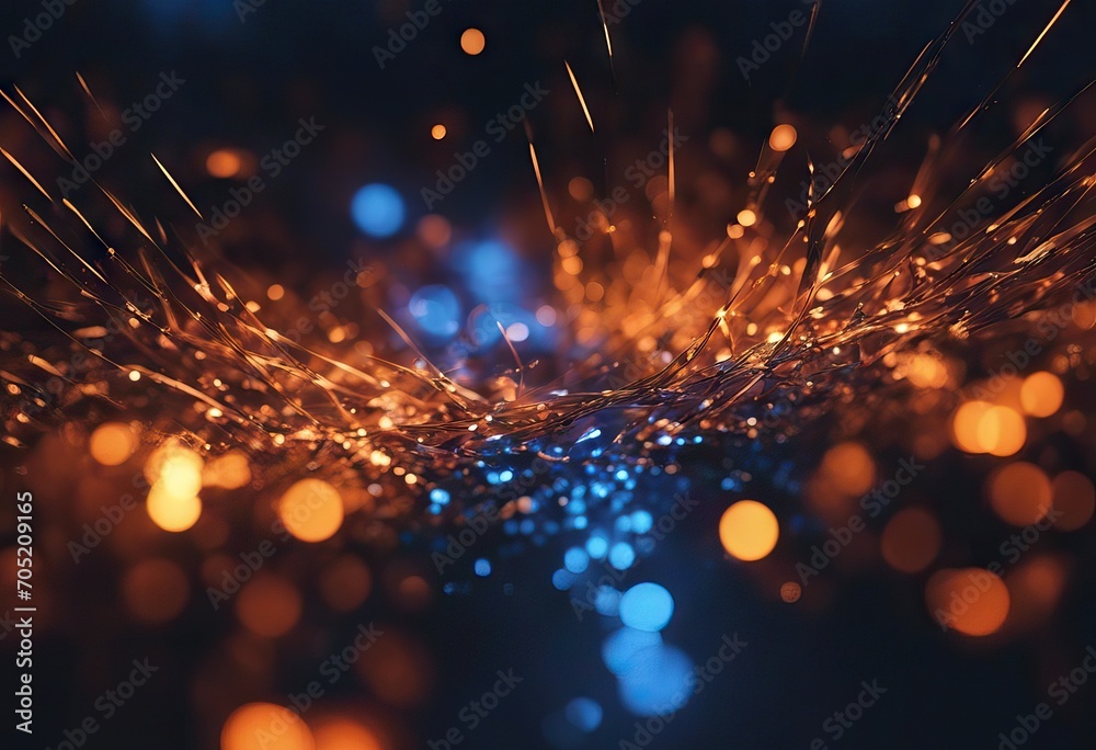 4k Orange and Blue Sparks Loop Horizontal Movement stock videoSparks ...