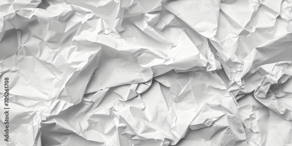 Seamless texture of crumpled white paper. Sheet of crumpled paper ...