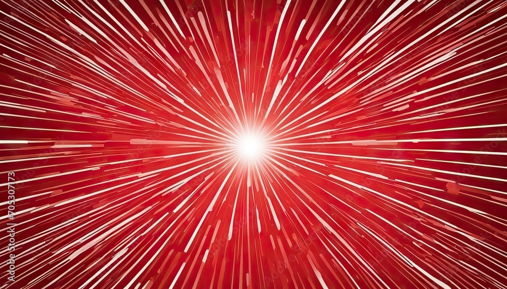 Red sunburst background Retro background with sun beam Comic rays Red ...