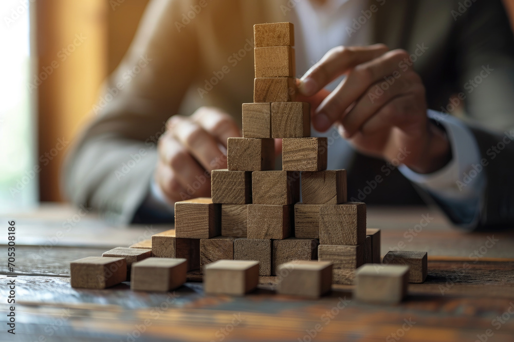 Business management concept. Planning target and strategy. Setting and ...