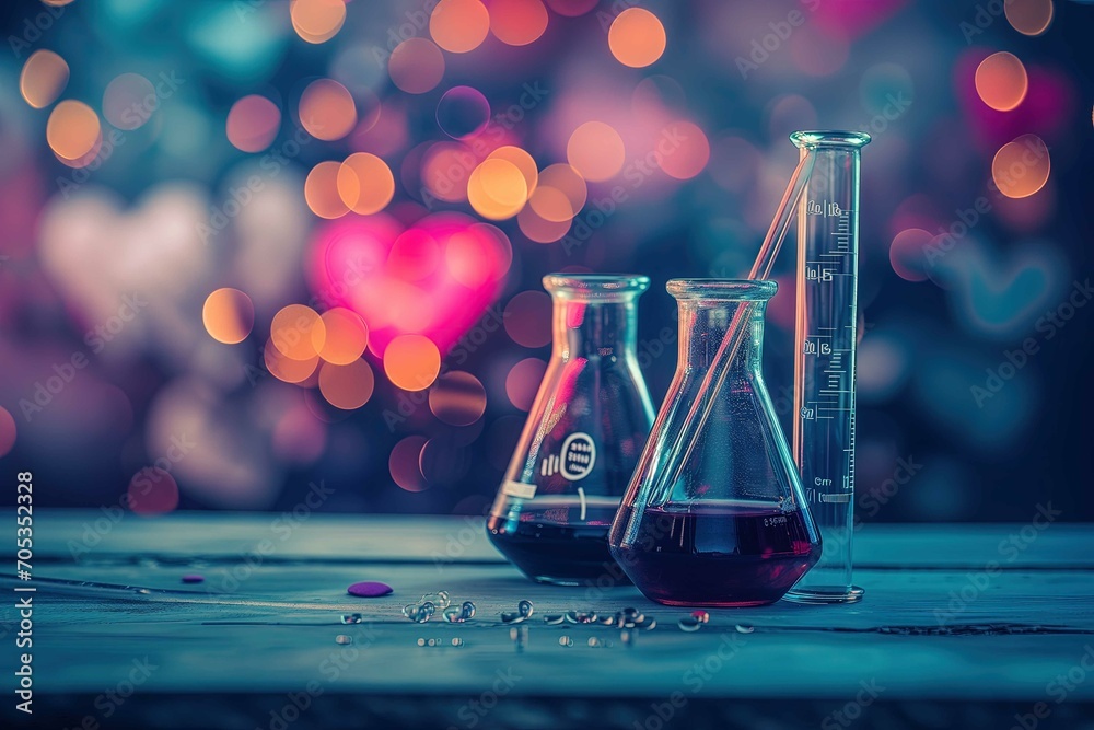 An enchanting visual blending the allure of chemistry with the essence ...