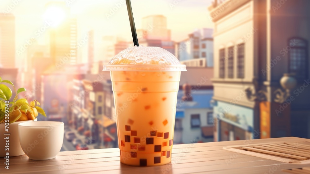 A visually striking image captures the essence of Taiwanese Bubble Tea ...
