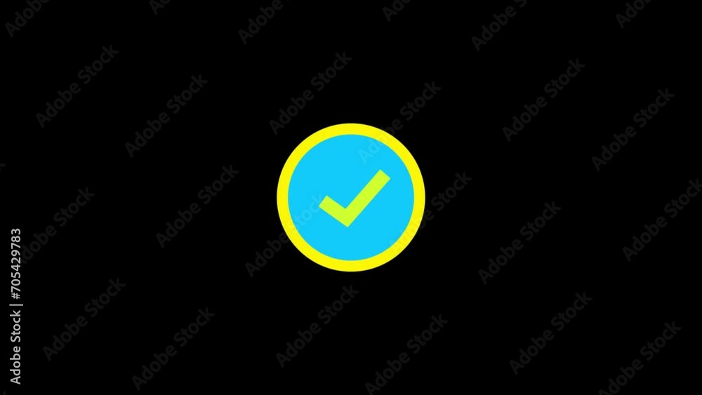 Abstract Check mark animation 4k video. checkbox or checkmark animation. checkmark animation ...