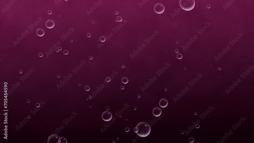 Bubble liquid 3D animation rising through ocean water motion graphics ...