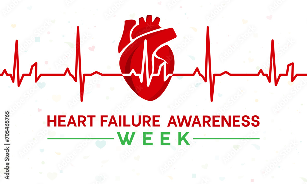 Heart Failure Awareness Week observed every year of february. Vector ...