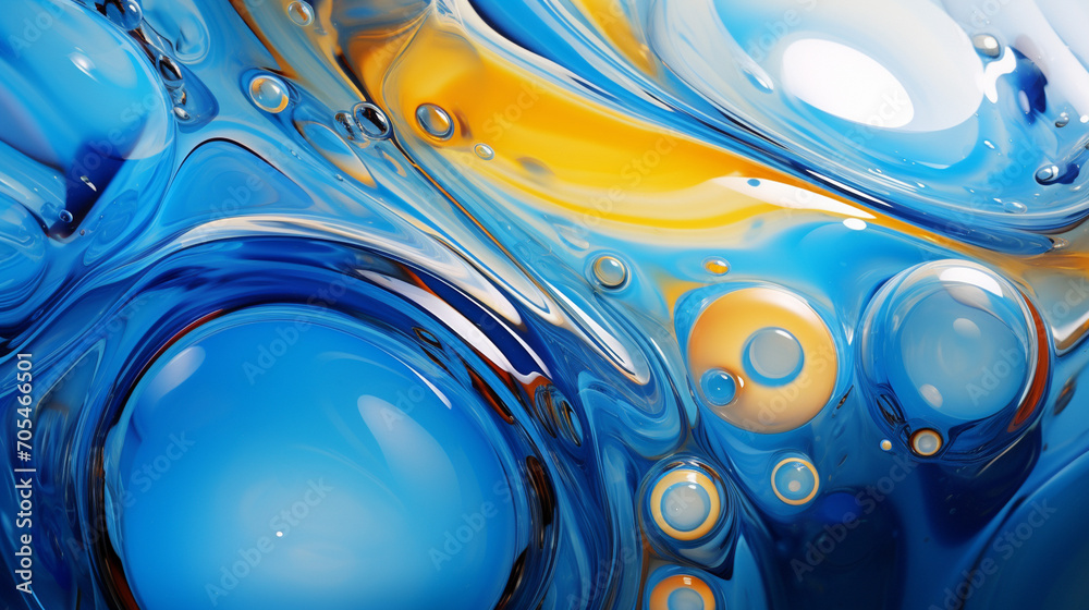 Liquid acid texture background. Blue background. Generative AI Stock ...
