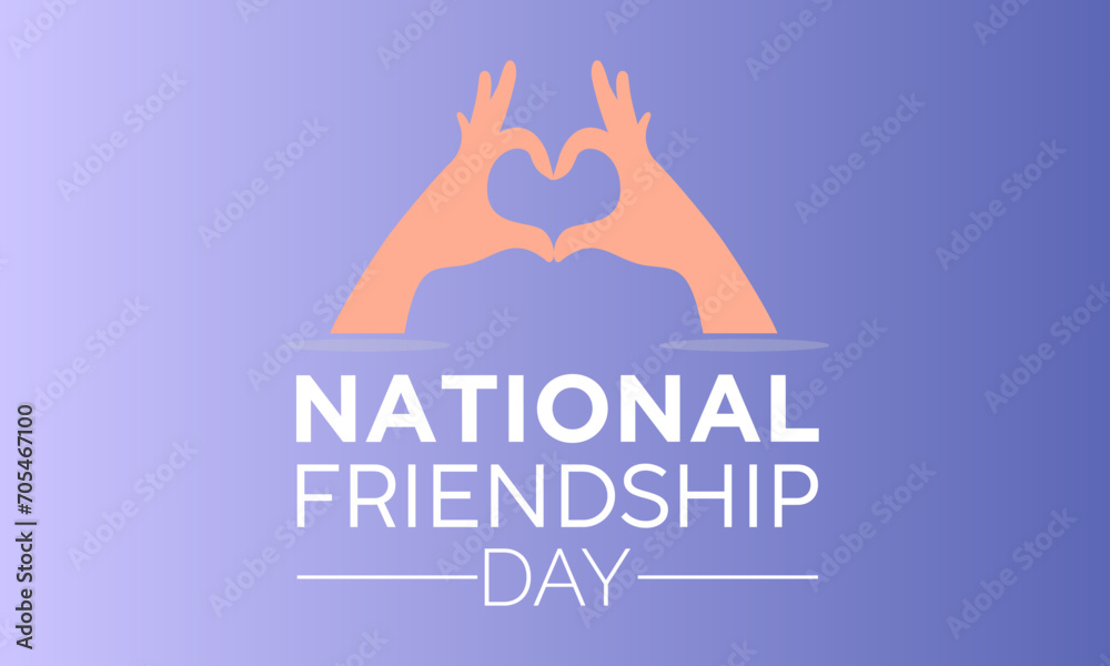 National Friendship Day February celebrated on 11th February. Vector ...