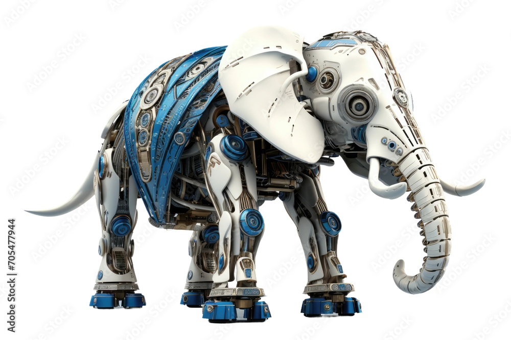 Electric Elephant Wonders on Transparent Background, PNG, Generative Ai ...