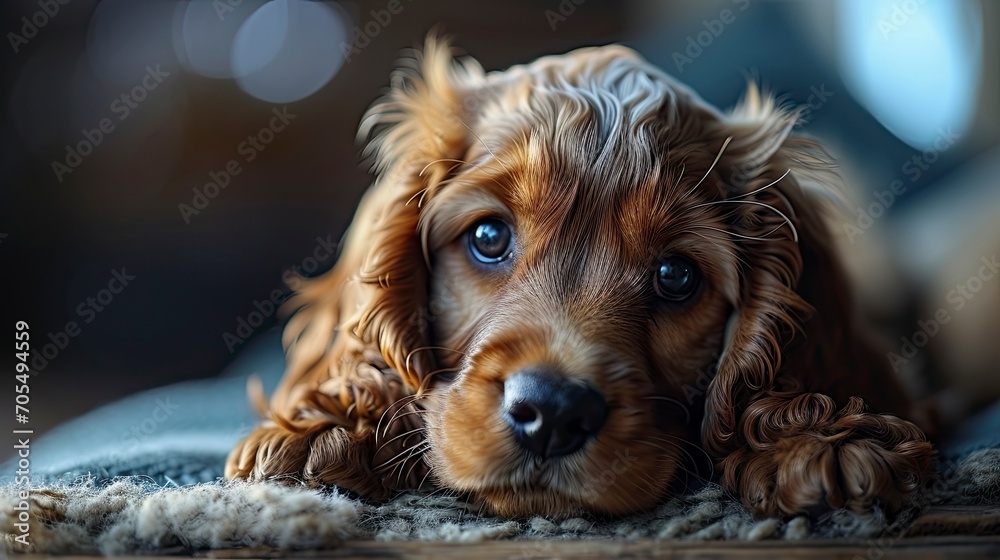 English Cocker Spaniel Puppy Dog Hugs, Desktop Wallpaper Backgrounds ...