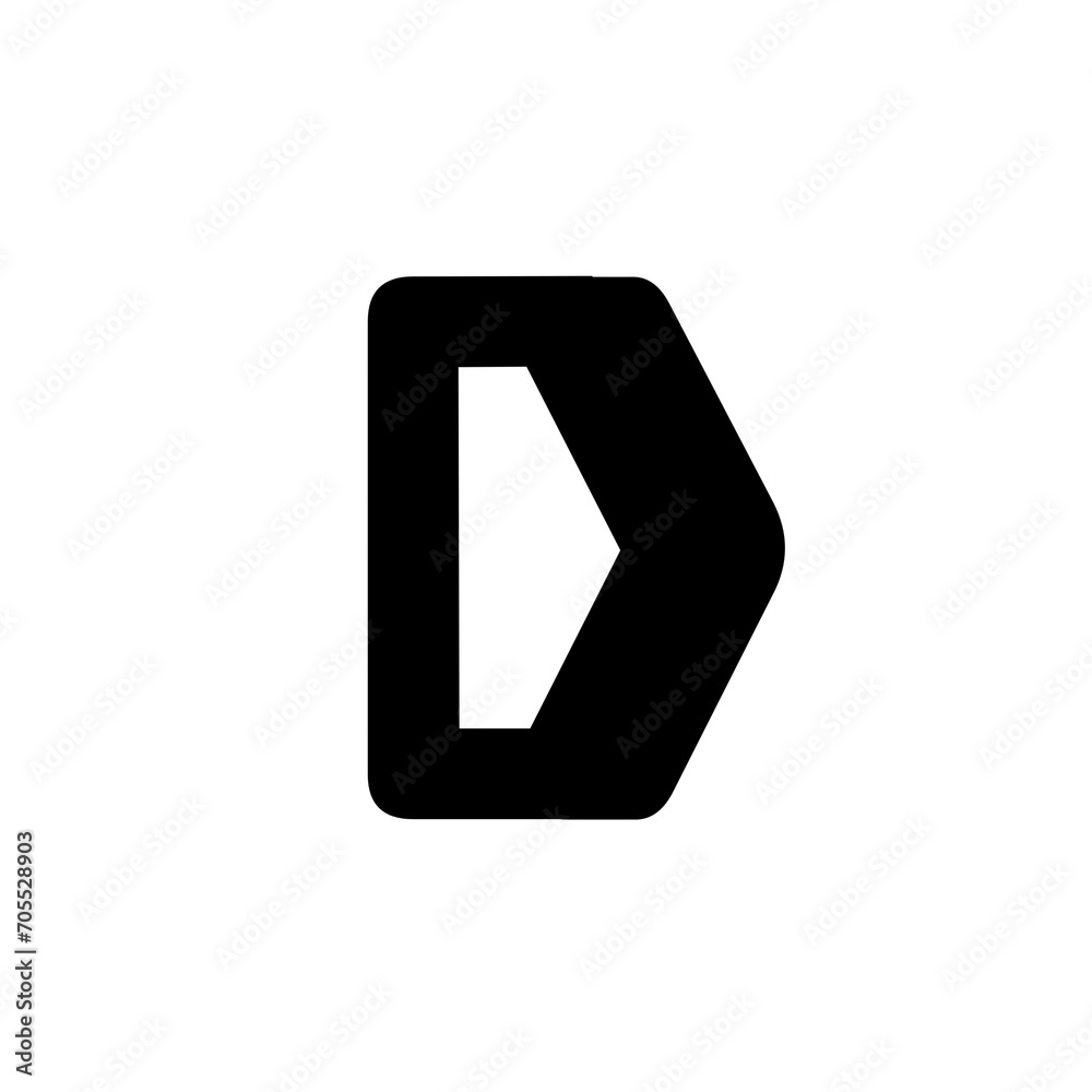 Letter D typography logo design Stock Illustration | Adobe Stock