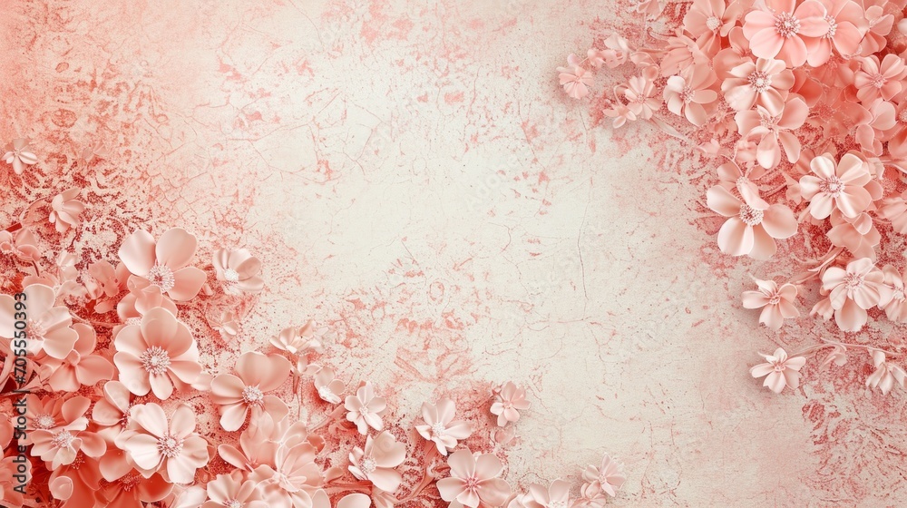 Peach color abstract background with openwork lacy fabric texture ...
