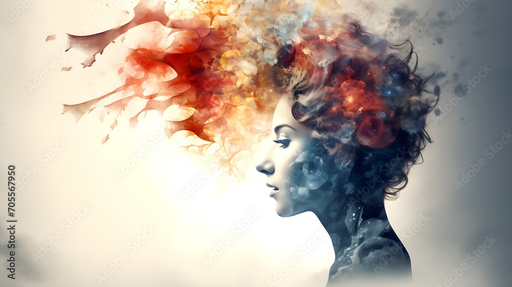 Mental health and psychotherapy concept. Bipolar disorder concept ...