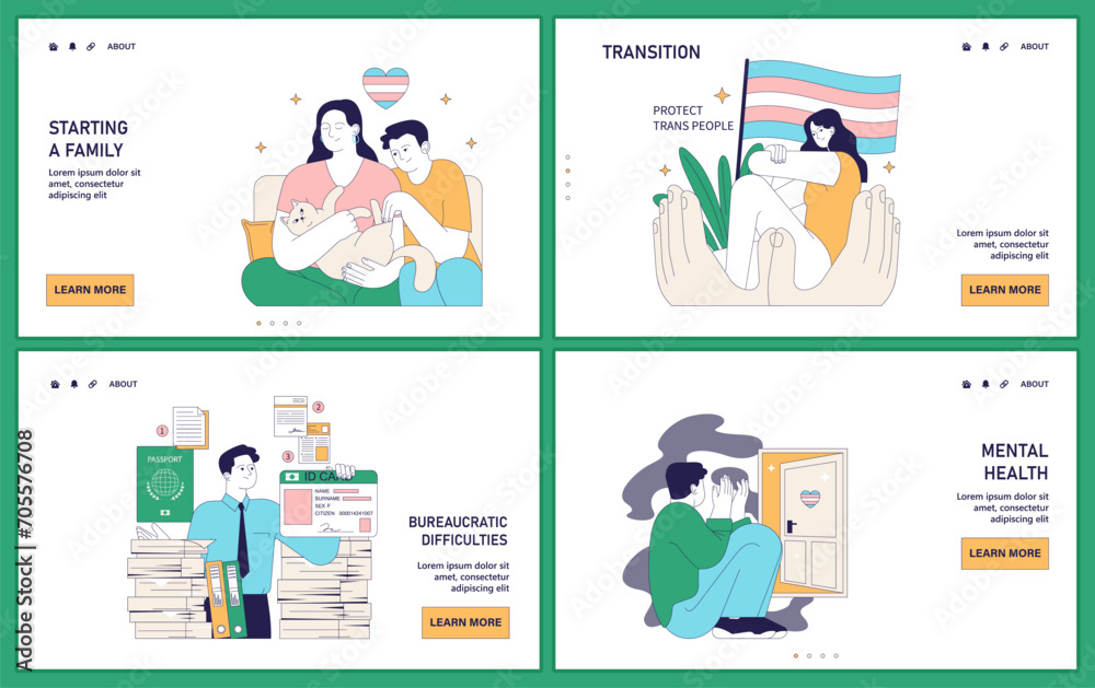 Gender Transition Pros And Cons Web Or Landing Set Gender Affirming 8488