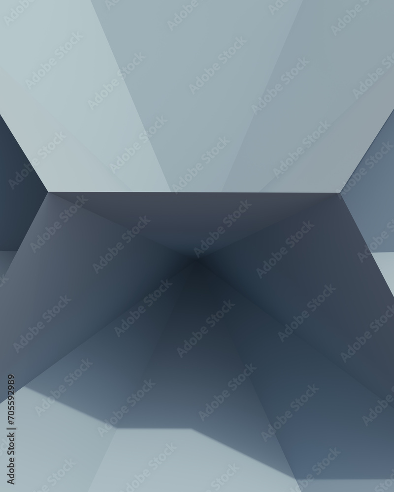 Solid 3d geometric shapes blue putty synthetic rubber soft tones ...