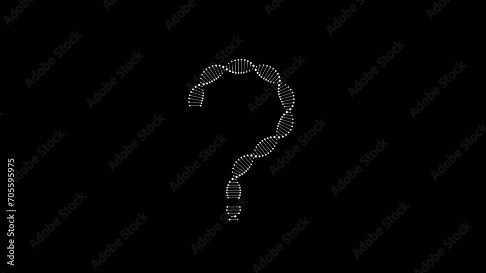 Vidéo Stock Vector genetic abstract video with alpha channel. White ...