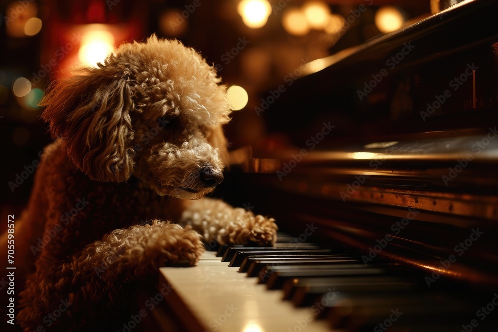 A furry friend finds their inner musician as they expertly tickle the ...
