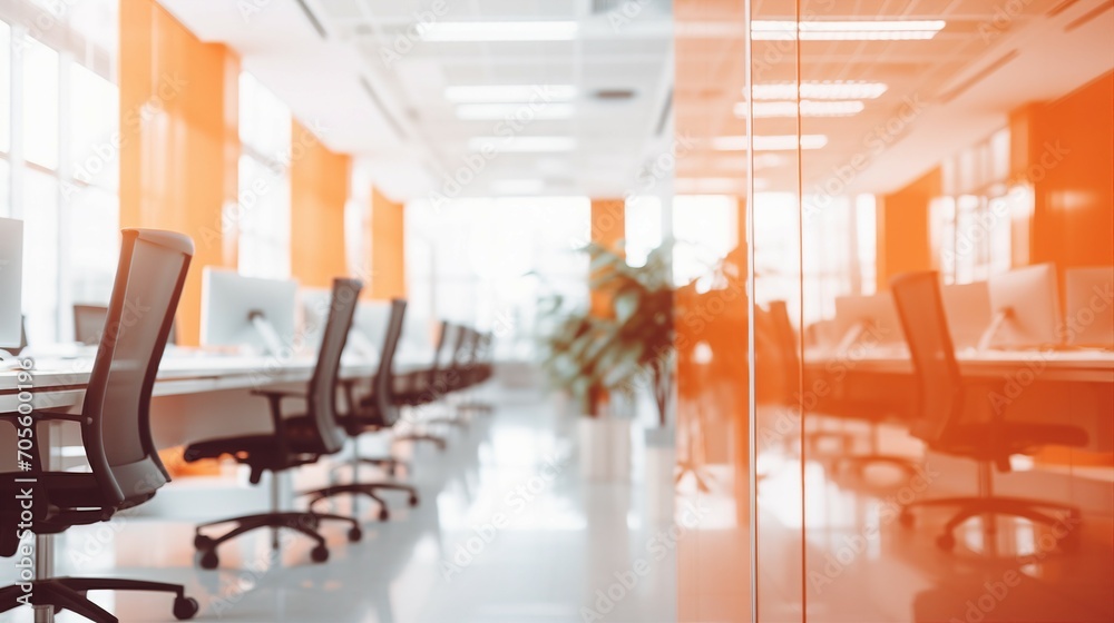 Contemporary Corporate Workspace: Professional Blur Background in ...