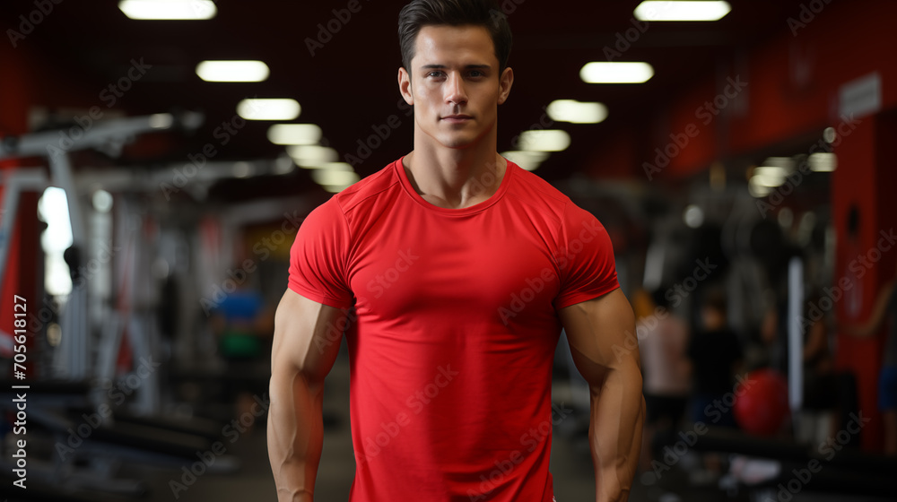 Brutal bodybuilder athletic man with six pack, perfect abs, shoulders ...