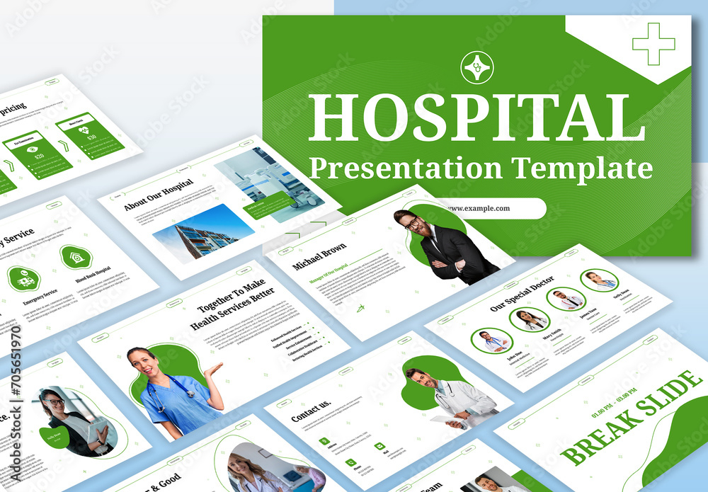 Hospital Presntation Stock Template | Adobe Stock