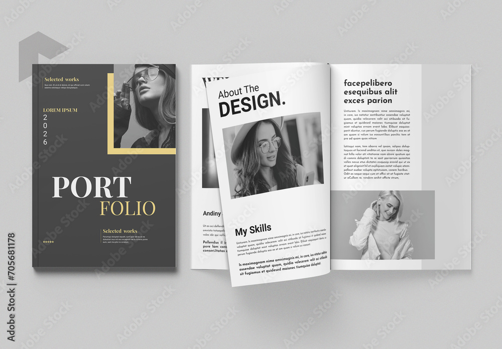 Portfolio Layout Stock Template | Adobe Stock