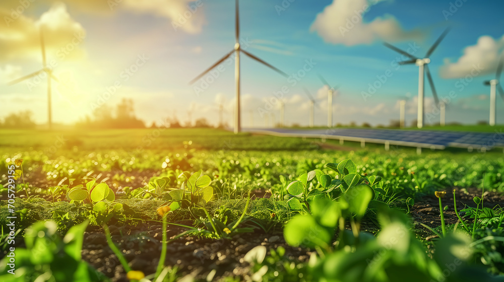 Renewable Energy and Eco-Friendly Lifestyle: Wind Turbines, Solar ...