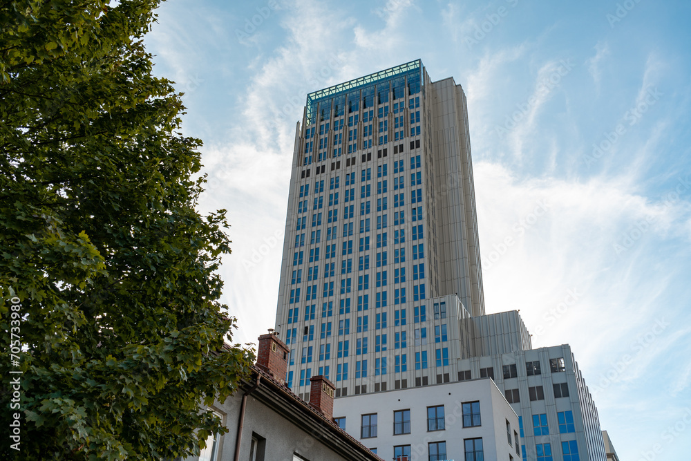 Unity Centre Tower, formerly Szkieletor. Multifunctional business ...