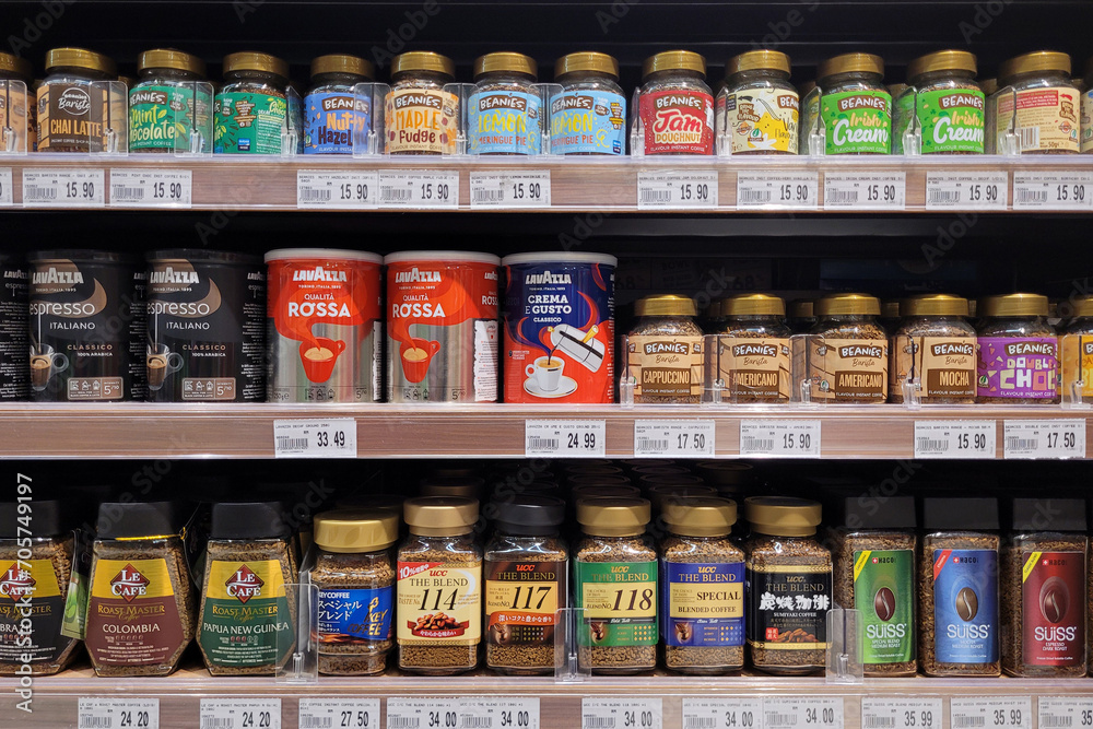 PENANG, MALAYSIA - 1 DEC 2023: Jaya grocery store in Penang displays a ...