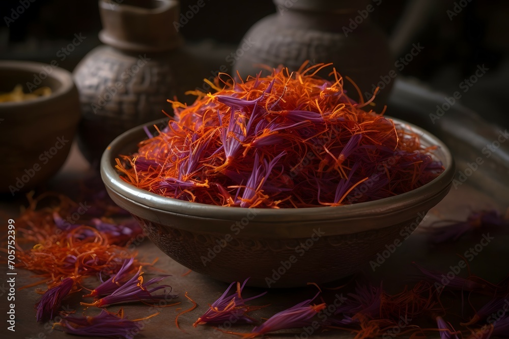 Saffron is a highly prized spice that is derived from the stigmas of ...