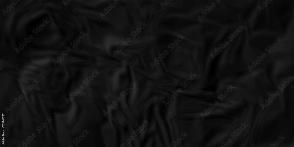 Black ripped wrinkly warp stain. crumpled paper texture. black fabric ...