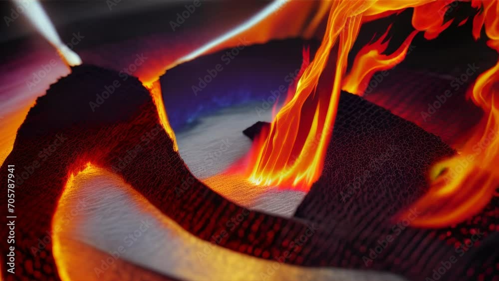 An image featuring high contrast and vivid colors, capturing the flow ...