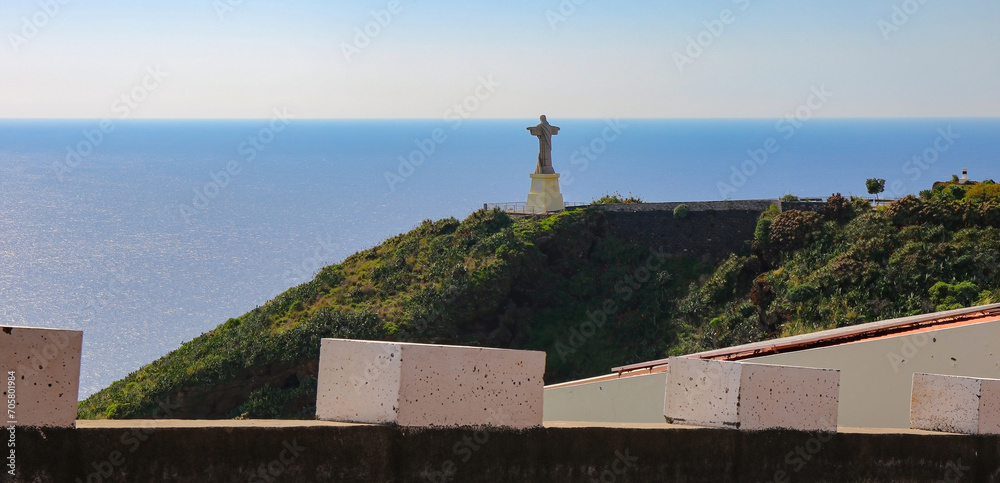 Poster Statue of Jesus Christ on the Cape of Garajau named "Christ the ...