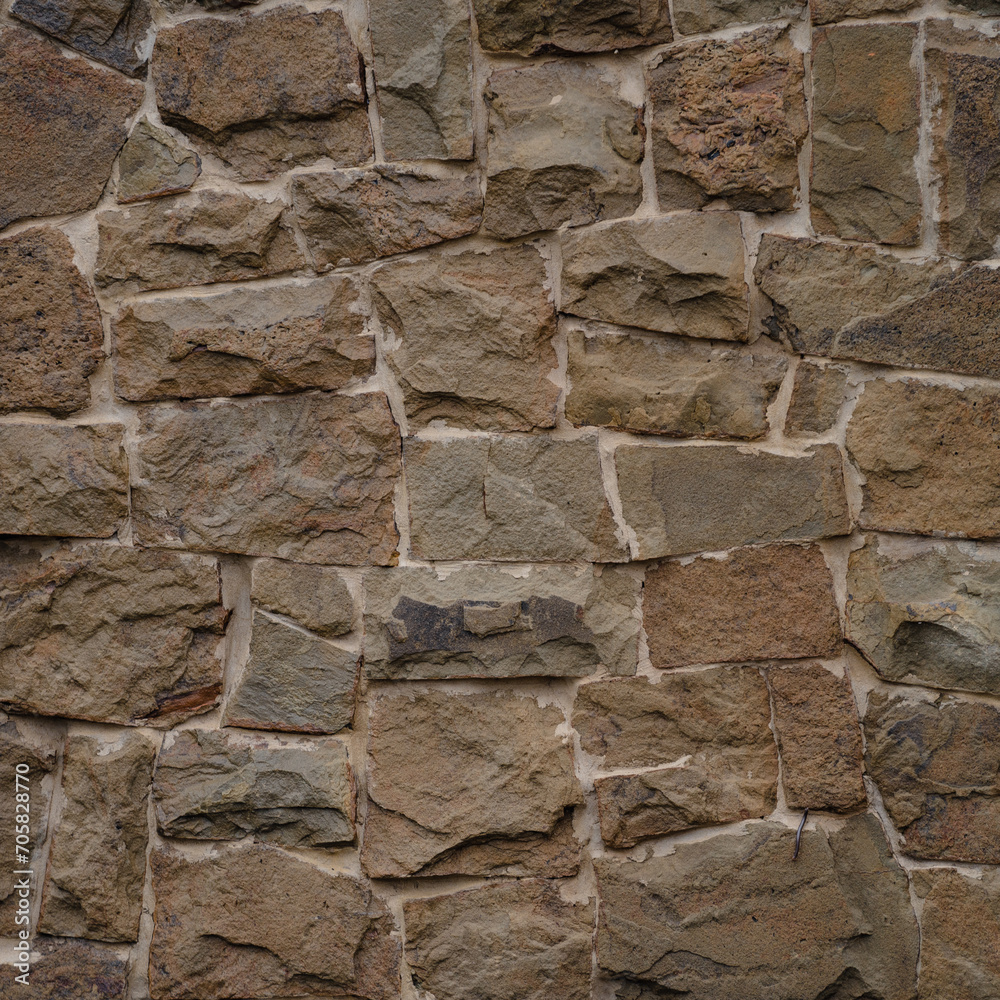 Square stone wall texture, masonry wall texture background, fragment of ...