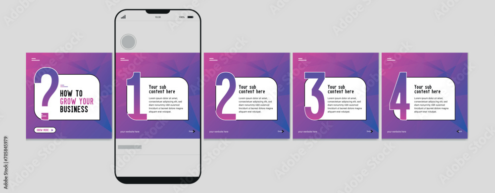 Linkedin Carousel Post Design, editable social media Instagram carousel ...