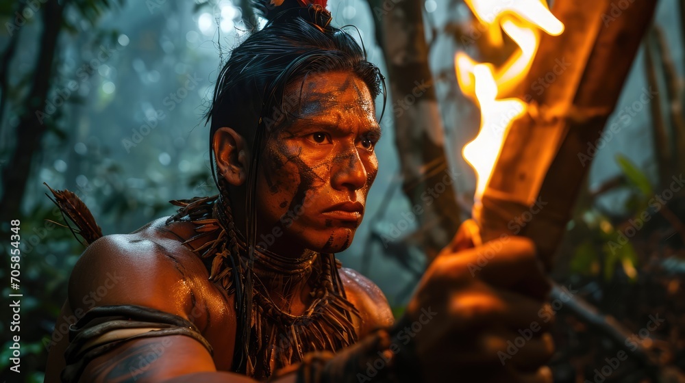 Jungle Inferno: Experience the primal power of nature's fire embodied ...