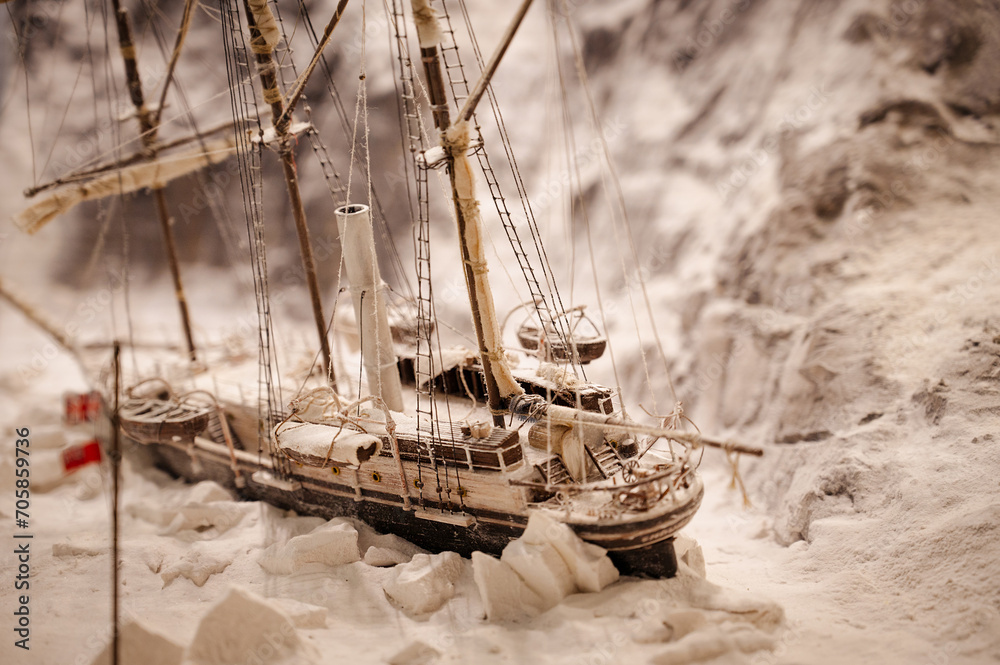 Miniatur Wunderland Hamburg in Germany, research ship in the arctic ...