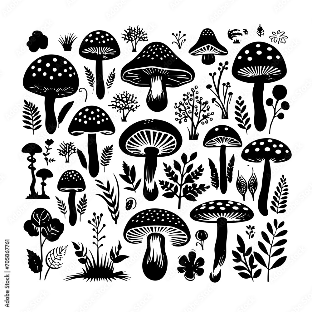 mushroom svg, mushroom png, mushroom illustration, mushroom vector ...