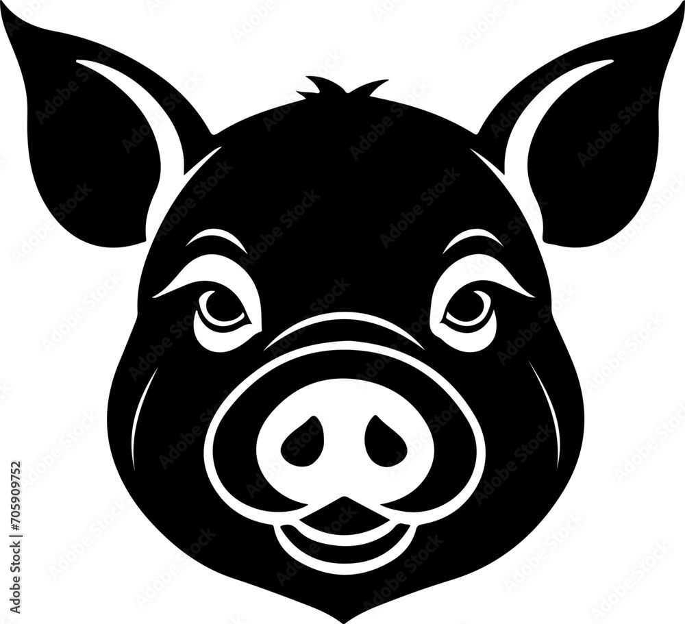 Vetor de Pig SVG bundle, Pig SVG, pig face SVG, pig head svg, pig ...