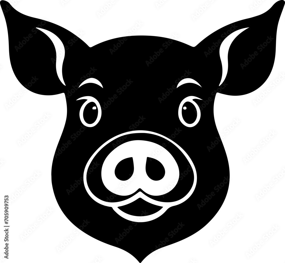 Vetor de Pig SVG bundle, Pig SVG, pig face SVG, pig head svg, pig ...