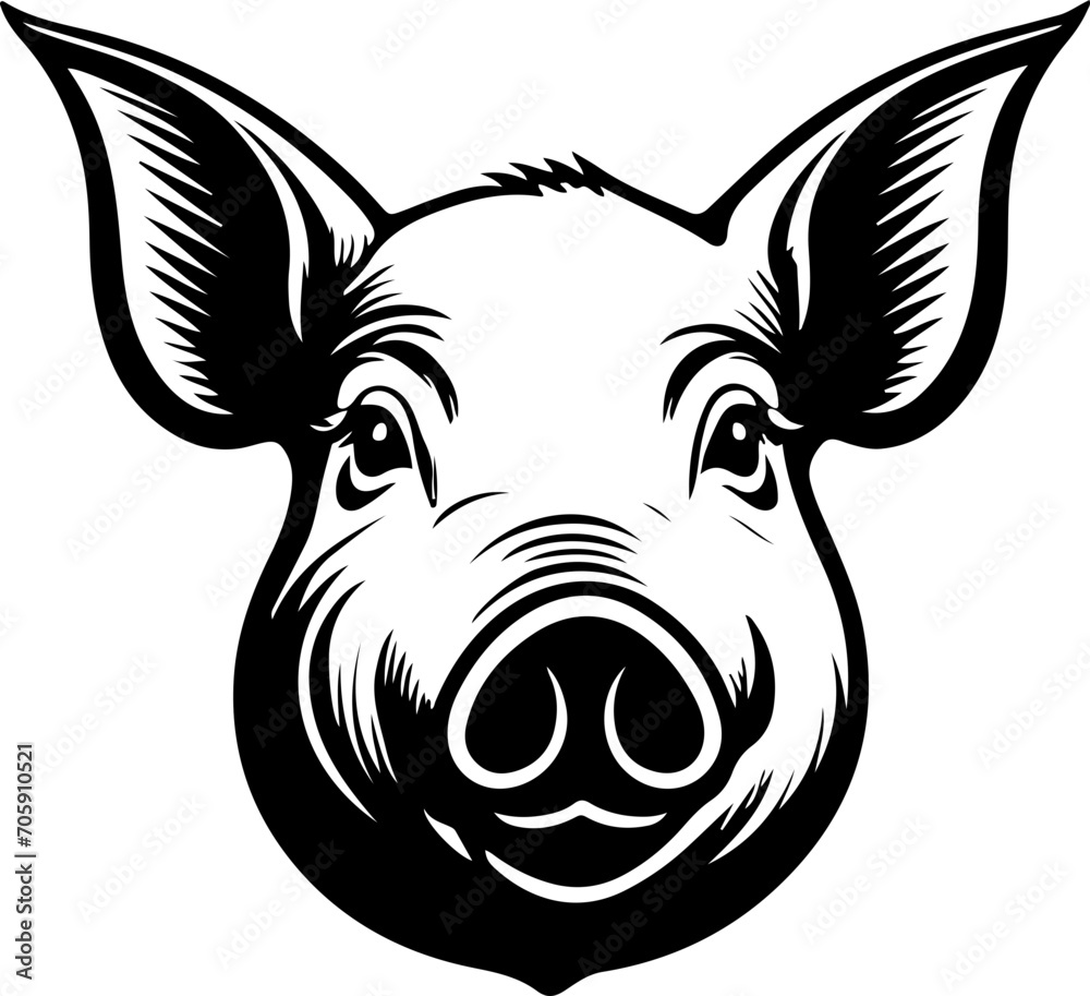 Vetor de Pig SVG bundle, Pig SVG, pig face SVG, pig head svg, pig ...